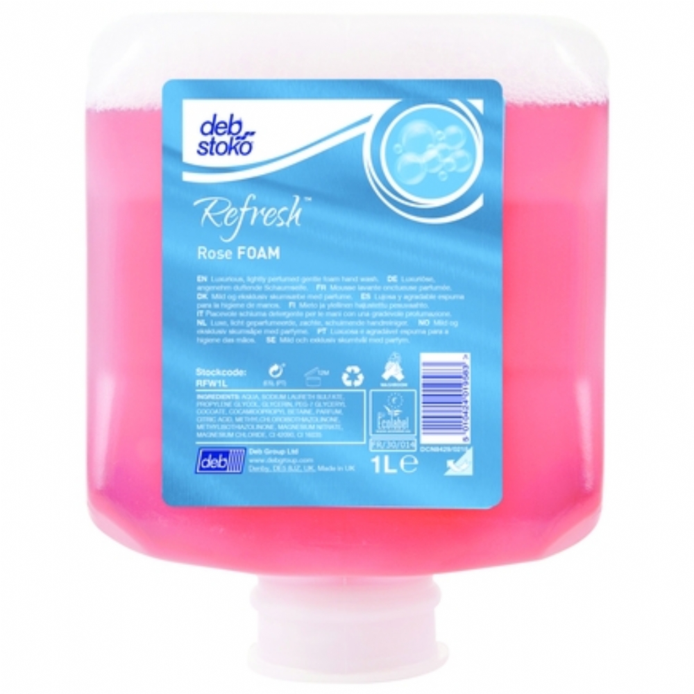 Deb Stoko Refresh Relax Foam Wash 1L | Aston Pharma
