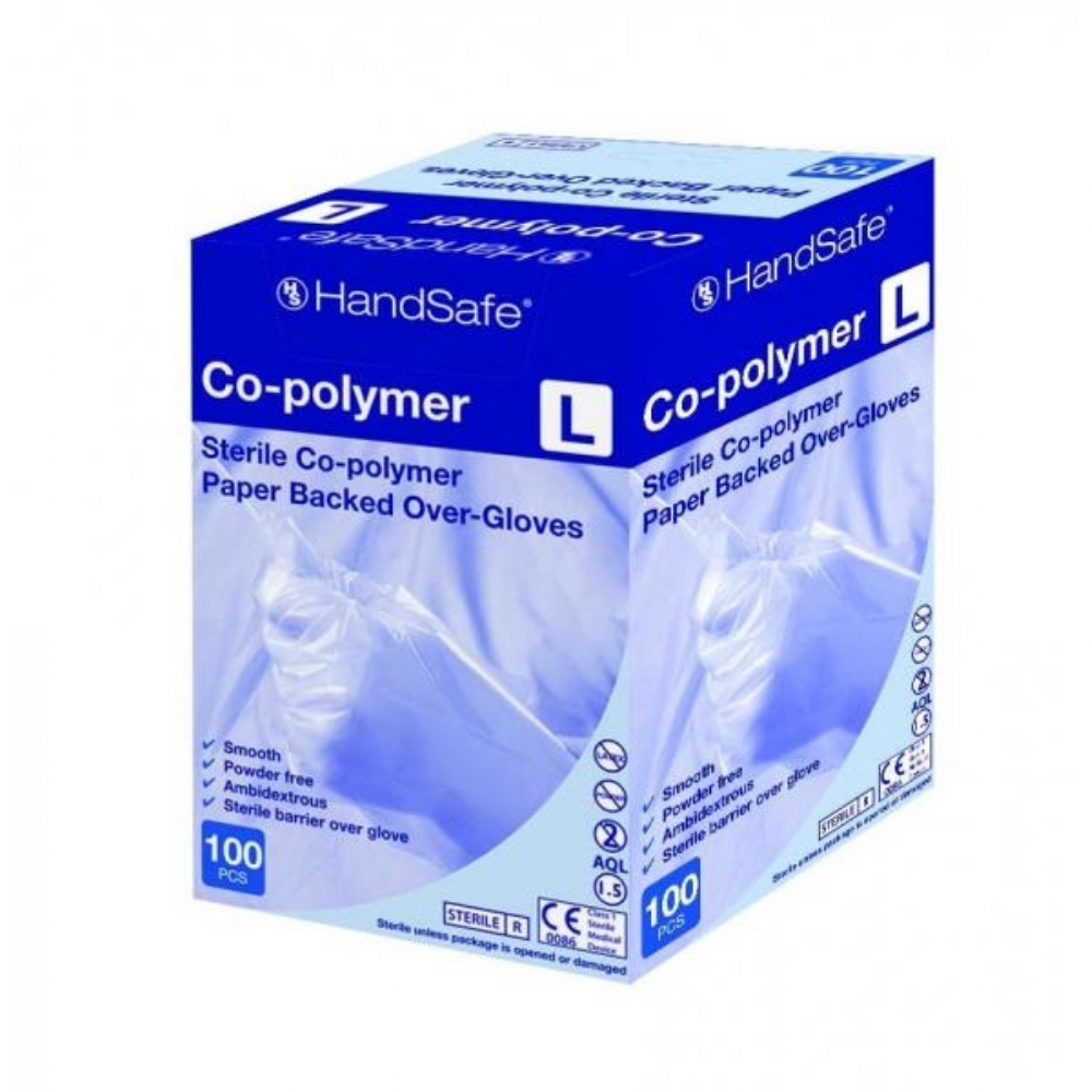 GS641 Clear co-polymer powder free sterile disposable glove | Aston Pharma